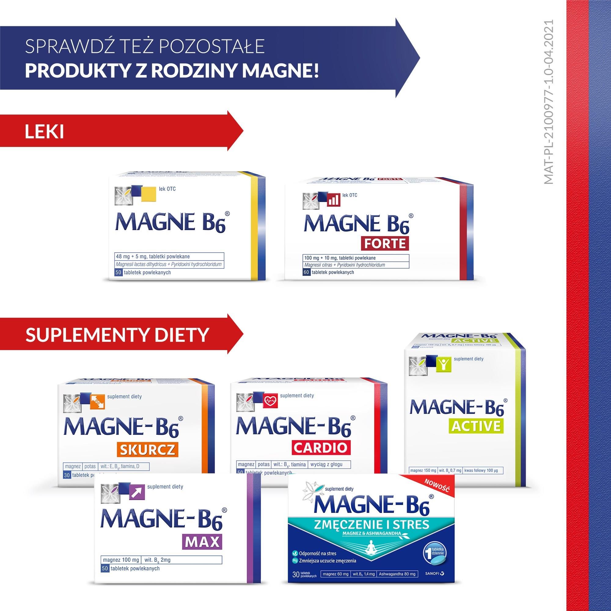 Magne-B6 Cardio magnez 50 tabletek - Opinie i ceny na Ceneo.pl