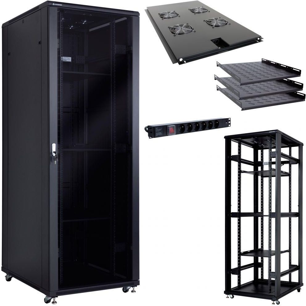 Linkbasic Szafa Stojąca Rack 19'' 47U 600X1000Mm Czarna (NCB47-610-BAA ...