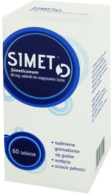 Simet 80mg 60 tabletek - Opinie i ceny na Ceneo.pl