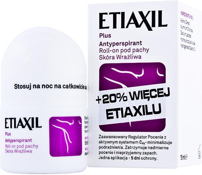 Dermokosmetyk Etiaxil Plus Antyperspirant roll-on pod pachy skóra ...