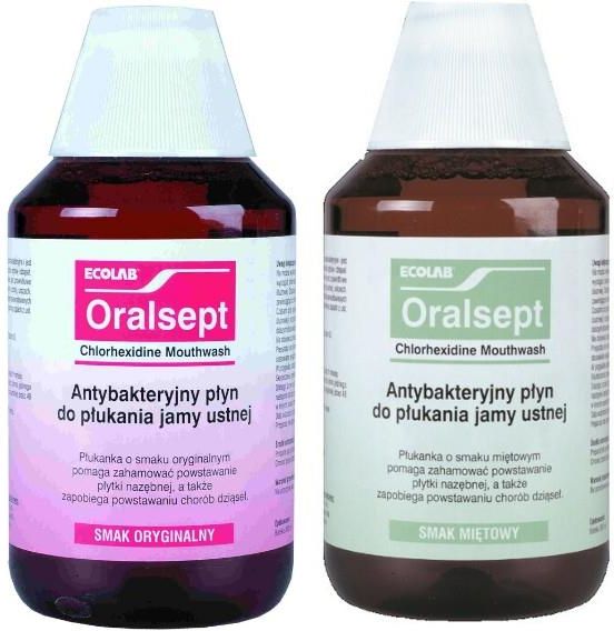 Ecolab Oralsept płyn do płukania jamy ustnej i gardła miętowy 300ml ...