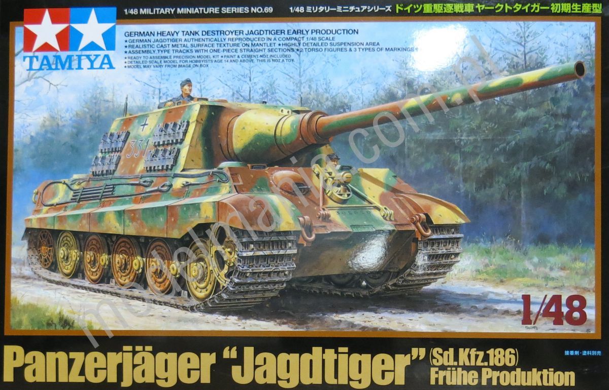 Tamiya Jagdtiger, Sd. Kfz. 186 Panzerjäger, wczesna produkcja Tamiya ...