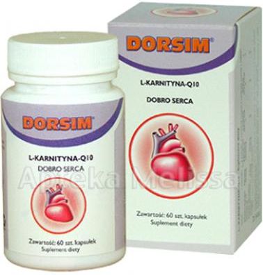 Preparat medycyny naturalnej Dorsim L-Karnityna + Q10 60 Kaps. - Opinie ...