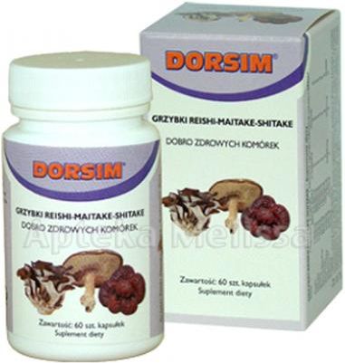 Preparat medycyny naturalnej Dorsim Grzybki Reishi-Maitake-Shitake 60 ...
