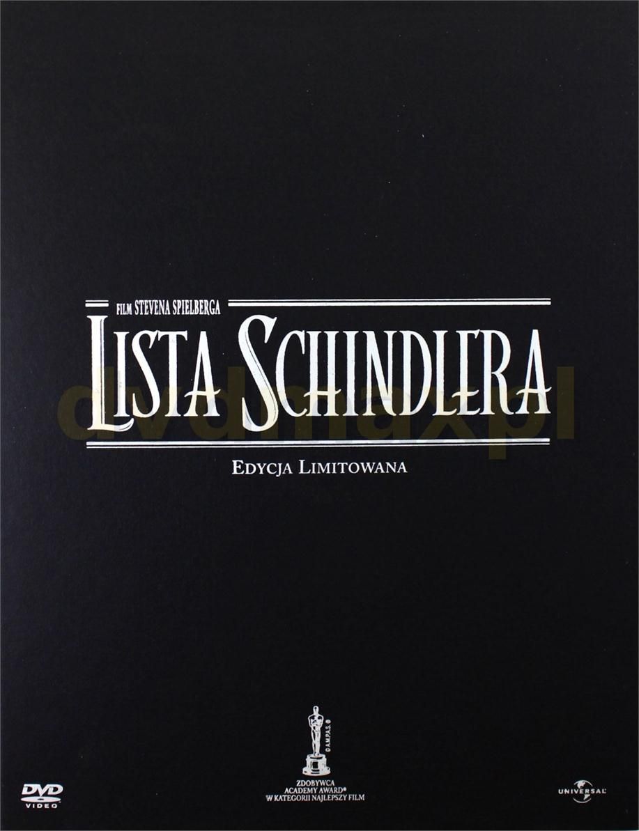 Film DVD Lista Schindlera ed.limitowana (DVD) - Ceny i opinie - Ceneo.pl