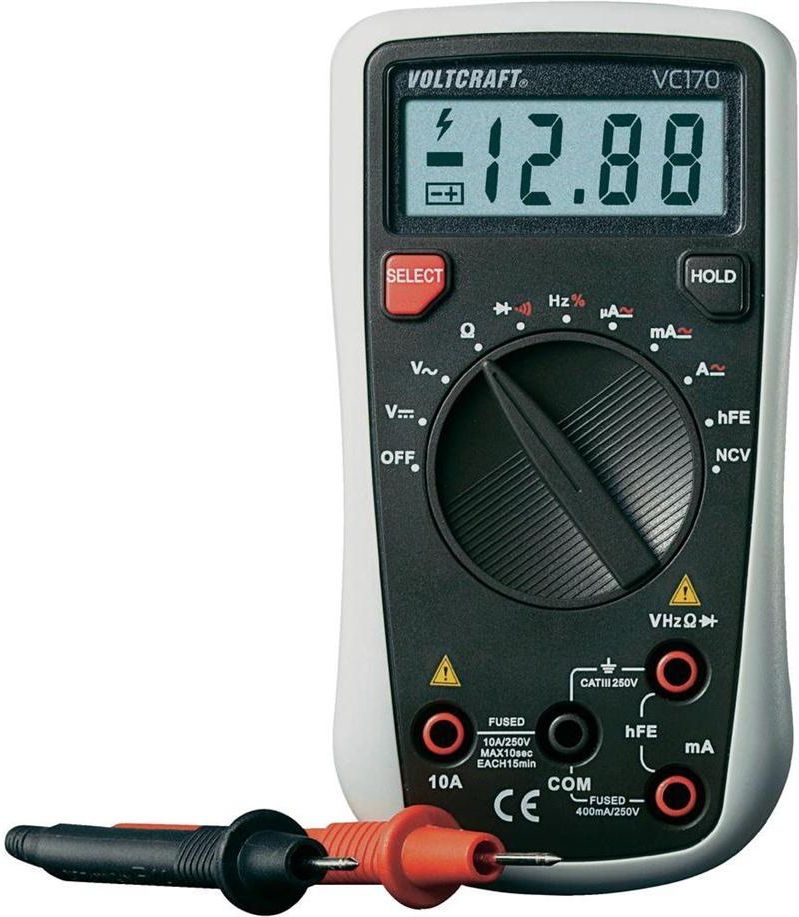 Miernik uniwersalny VOLTCRAFT Multimetr cyfrowy VC170-1 CAT III 250 V ...