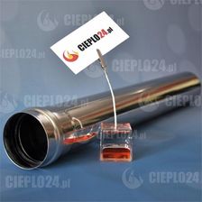 System kominkowy Spiroflex Rura Spalinowa Fi 100 500 Mm Jednościenna Kominowa Stal Nierdzewna ...