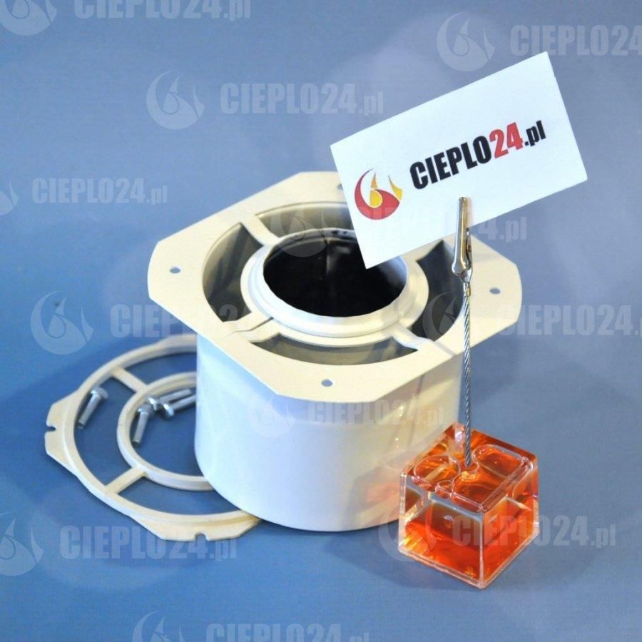 System kominkowy Spiroflex Adapter Immergas Im Biały 60/100 Złączka do Kotła Sx-Td60/100Aimb ...