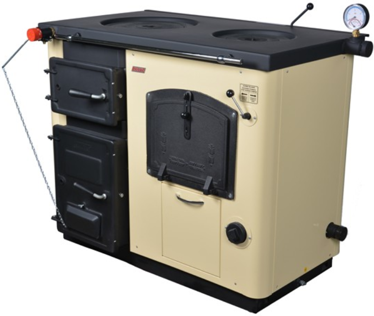 Kalvis Pieco-Kuchnia 17Kw K-4Ab Z Płaszczem Wodnym (Wariant Podłączenia ...