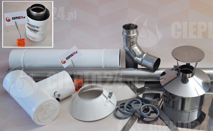 System kominkowy Jeremias Zestaw 3 Kominowy 60/100 Do Kotłów Kondensacyjnych Beretta Komin Do ...