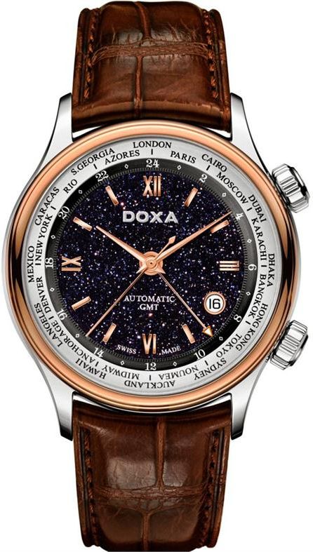 Doxa Blue Planet GMT D181RBU - Zegarki Męskie - Ceny i opinie - Ceneo.pl