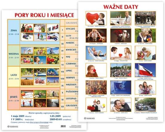 Pomoc dydaktyczna Educarium Plansza - Pory Roku / Ważne Daty - Ceny i ...