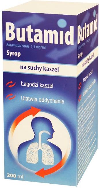 Butamid syrop 15mg/ml 200 ml - Opinie i ceny na Ceneo.pl