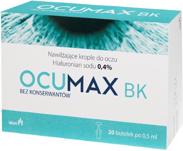 Ocumax BK, 0,4%, krople do oczu, 20 sztuk po 0,5ml - Opinie i ceny na ...