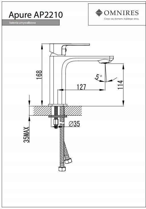 Bateria Omnires APURE AP2210 - Baterie Umywalkowe - Opinie i ceny na ...