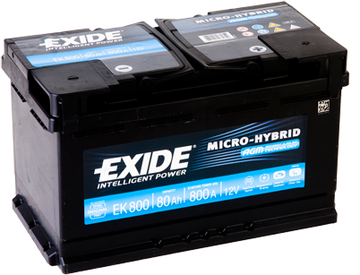 Exide 80Ah 800A EK800 AGM P+ Start Stop - Opinie i ceny na Ceneo.pl