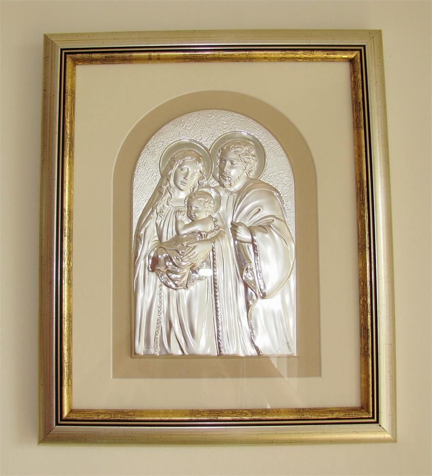 OBRAZ SREBRNY ŚWIĘTA RODZINA PREZENT ŚLUBNY - Ceny i opinie - Ceneo.pl