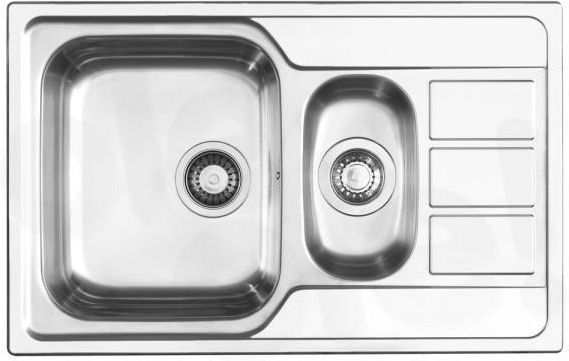 Zlewozmywak Pyramis 79x50 len Athena 1 1/2B 1D 101230301 - Opinie i ...