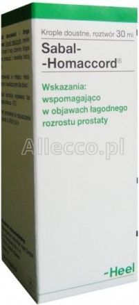 Lek homeopatyczny HEEL Sabal-Homaccord krople 30 ml - Opinie i ceny na ...