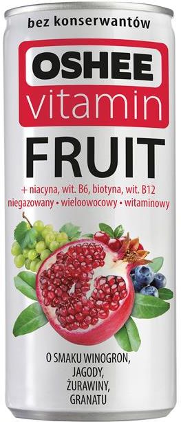 OSHEE Vitamin Fruit Napój niegazowany Red 330ml - Ceny i opinie - Ceneo.pl