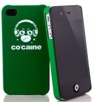 Co:caine SLAP case for iPhone 4 4S (Green Monkey) + screen protector ...