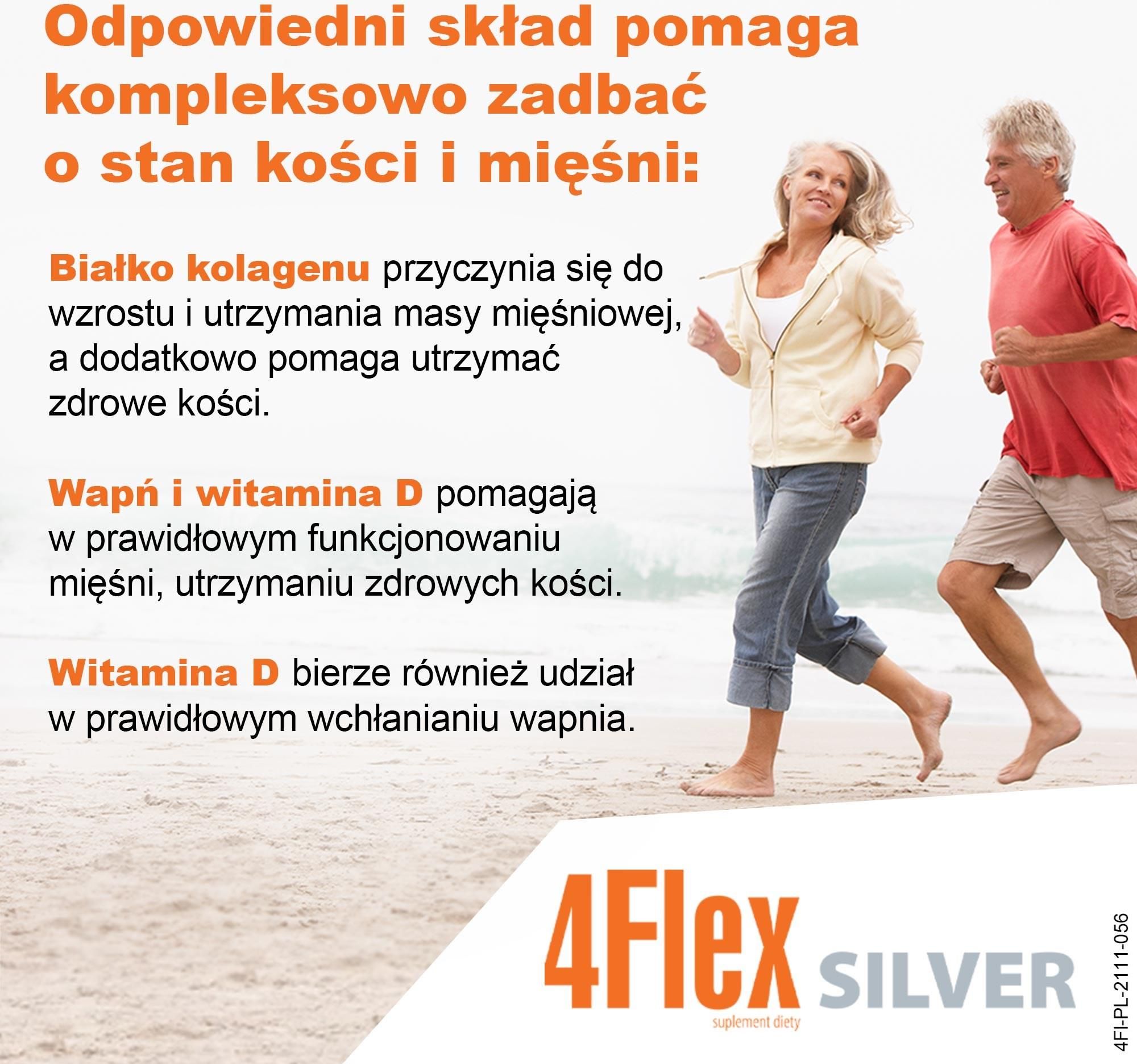 4Flex Silver kolagen na stawy z wapniem i witaminą D 30 sasz - Opinie i ...