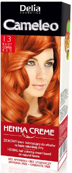 DELIA Cameleo ziołowy krem koloryzujący Henna Creme nr 13 odcień Rudy ...