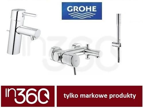 Grohe Concetto Zestaw umywalkowa wannowa 32204001+32212001 - Opinie i ...
