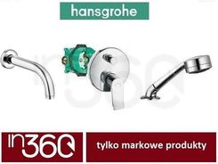 Hansgrohe Metris wannowy z wylewką (31493000+01800180+2765205+3850505 ...