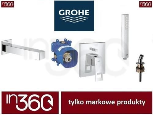 Zestaw prysznicowy Grohe Eurocube wannowy z wylewką 19896000+35501000 ...