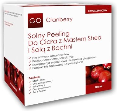 Nova Solny Peeling Do Ciała z Masłem Shea i Solą z Bochni GoCranberry ...