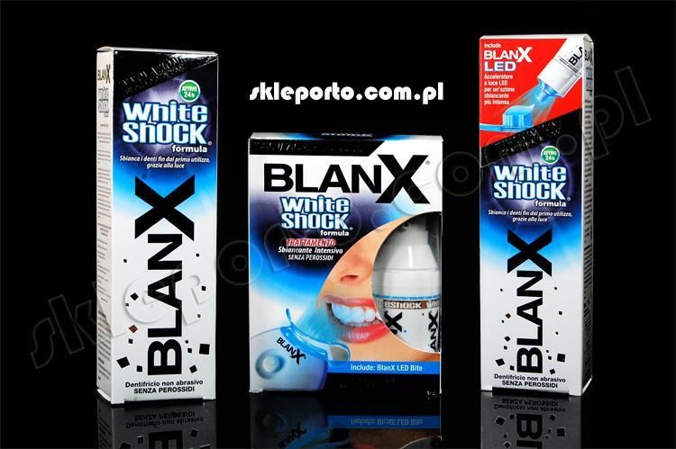 Blanx White Shock + akcelerator BlanX LED pasta wybielająca wybielanie ...