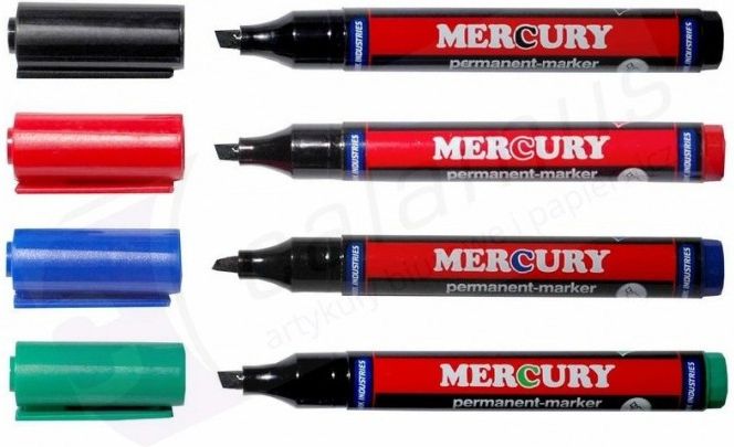 D.Rect Marker Permanentny Mercury 90, Ścięta Końcówka Niebieski - Ceny ...