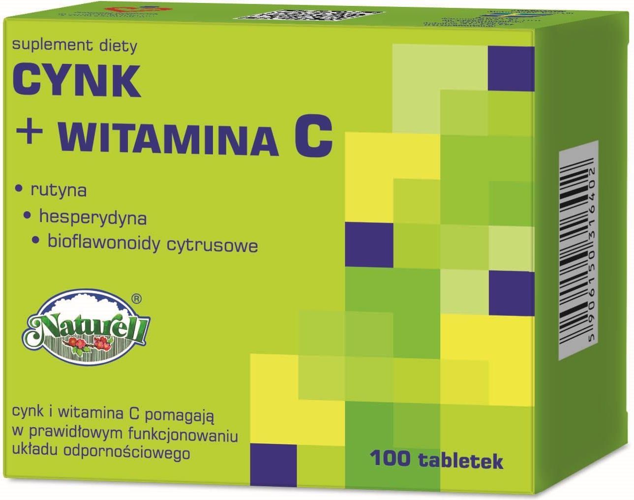 Witamina C + Cynk - 100 tabletek - Opinie i ceny na Ceneo.pl