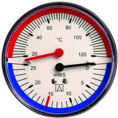 Afriso Termomanometr TM80, 10 bar 20-120st.C - Opinie i ceny na Ceneo.pl
