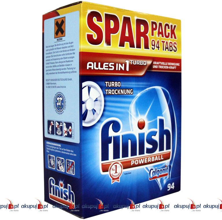 Reckitt Benckiser Finish Calgonit All In 1 Turbo 94 Tabletki - Opinie i ...