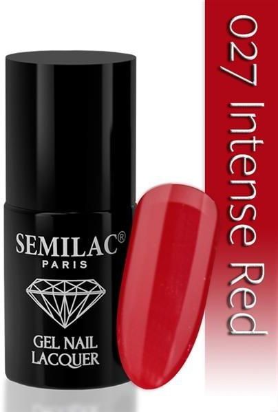 Semilac Lakier Hybrydowy 027 Intense Red 7ml - Opinie i ceny na Ceneo.pl