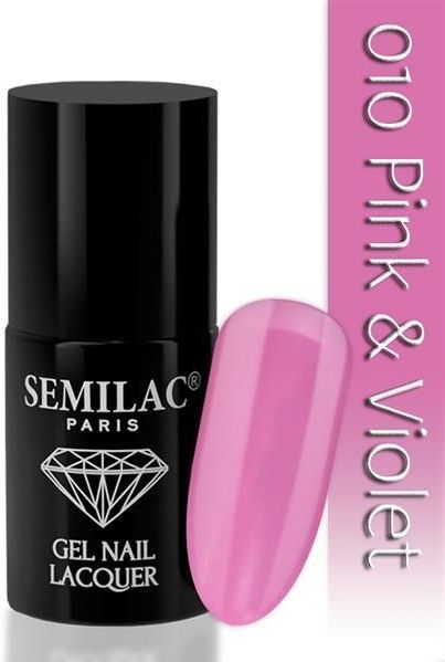 Semilac Lakier Hybrydowy 010 Pink & Violet - Opinie i ceny na Ceneo.pl