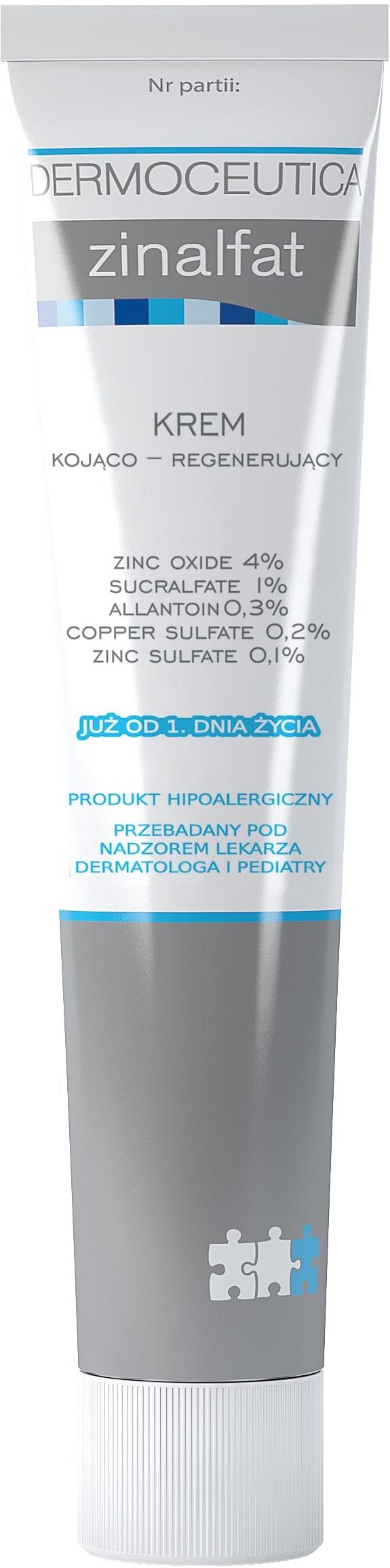 Krem do twarzy Jelfa Zinalfat soothing and regenerating cream Zinalfat ...