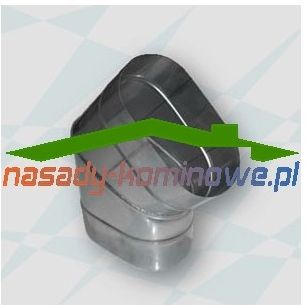 System kominkowy Kolano owalne 45° krótki bok żaroodporne Rozmiar 100 / 220 (mm) - Opinie i ceny ...