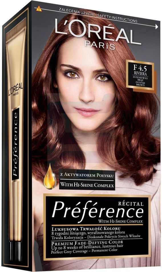L'Oreal Preference Recital Farba F 4.5 Riviera Intensywny Brąz - Opinie ...