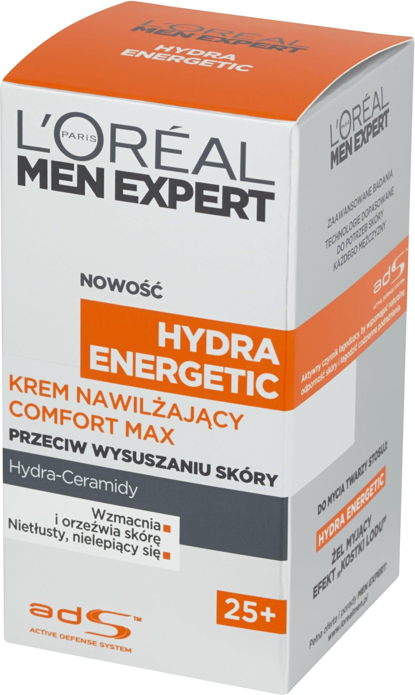 Kosmetyki do pielęgnacji twarzy dla mężczyzny Loreal HYDRA ENERGETIC ...