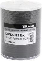 Nośnik danych Traxdata DVD-R 4,7GB 16X INKJET SILVER SP*100 ...