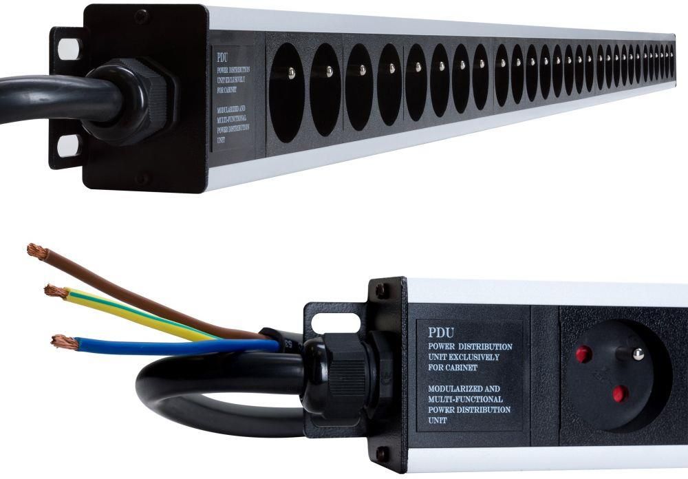 Linkbasic Listwa Zasilająca Pionowa Do Szaf Rack 19 28 Gniazd Po ...