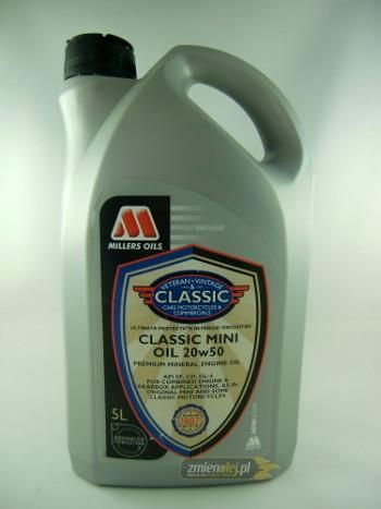 Millers 20W50 Classic Mini Oil 5l - opinie i ceny na Ceneo.pl