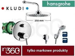 Zestaw prysznicowy Hansgrohe Talis S bateria, podtynkowy, deszczownica ...