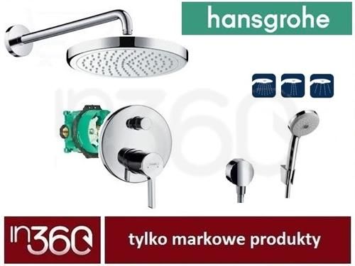 Zestaw prysznicowy Hansgrohe Metris S bateria podtynkowy, deszczownica ...