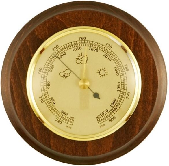 Aroja Barometr mechaniczny (aneroid) 11101x klasyczny z podkładką 85 mm ...