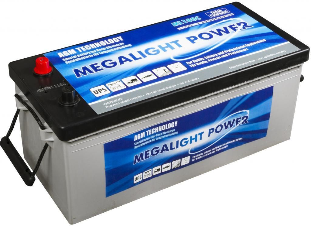 MEGALIGHT Power AGM 12V 180Ah (EN) 3 - Opinie i ceny na Ceneo.pl