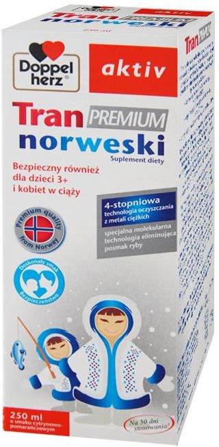 Doppelherz Aktiv, Tran Premium Norweski, 250ml - Opinie i ceny na Ceneo.pl